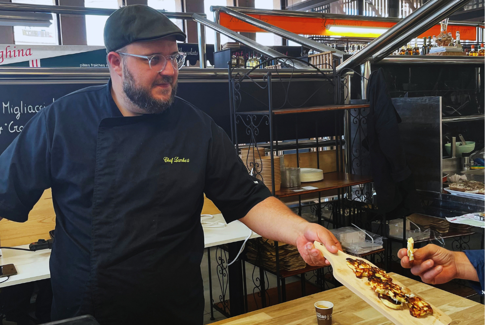 Dégustation au marché et atelier culinaire avec le Chef Lambert-Request